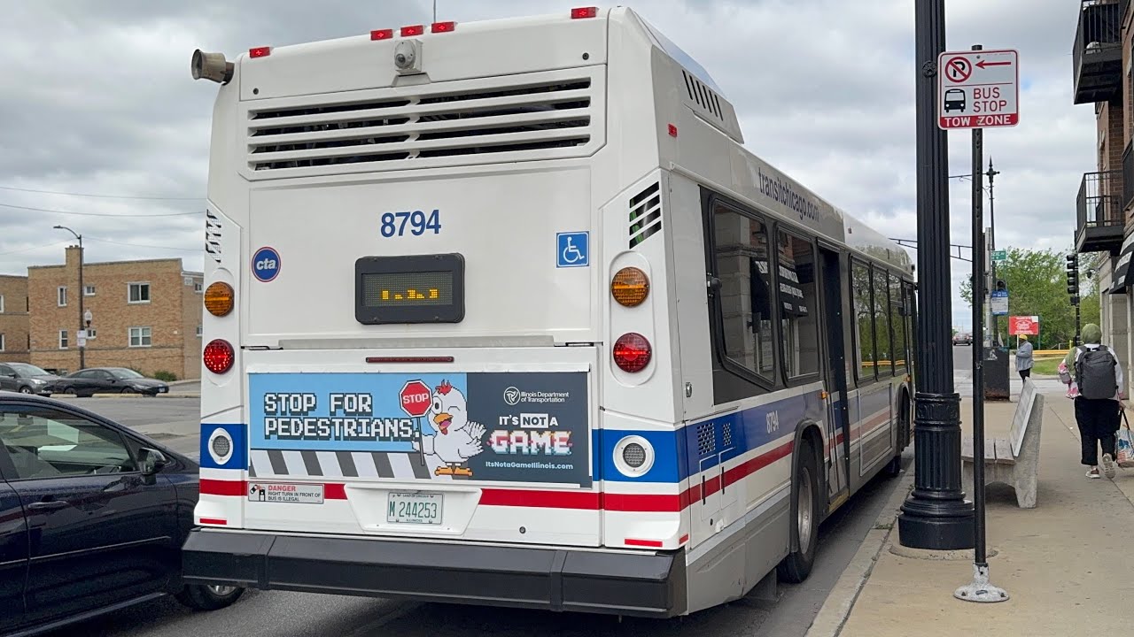 CTA On-Board 2025 Nova LFS Bus 8794 On Rt 155 Devon From Morse To ...