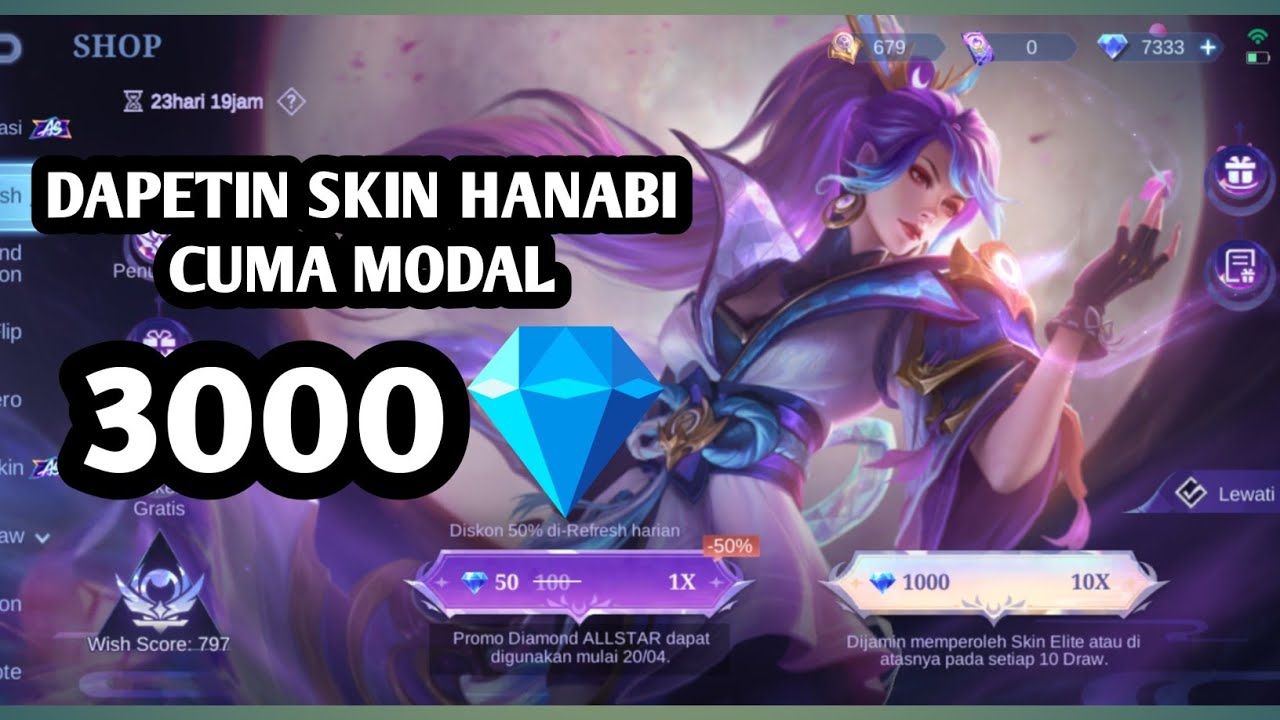 GACHA SKIN EPIC HANABI "MOONLIGHT NINJA" - YouTube