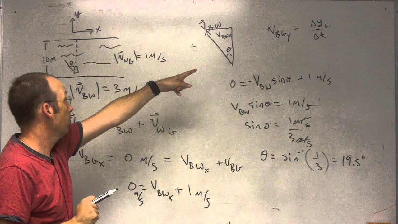 Relative Velocity Example - YouTube