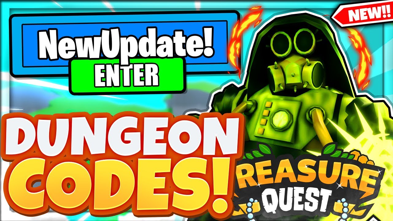 ALL NEW SECRET *DUNGEON UPDATE* CODES In Roblox Treasure Quest! - YouTube