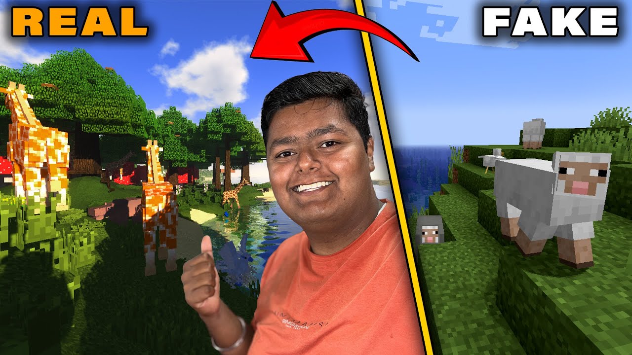 I Convert Minecraft into Realistic | Turning Minecraft into Realistic # ...