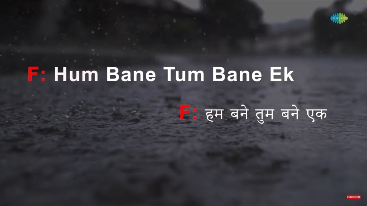 Ham Bane Tum Bane | Karaoke Song with Lyrics | Ek Duje Ke Liye |S.P ...