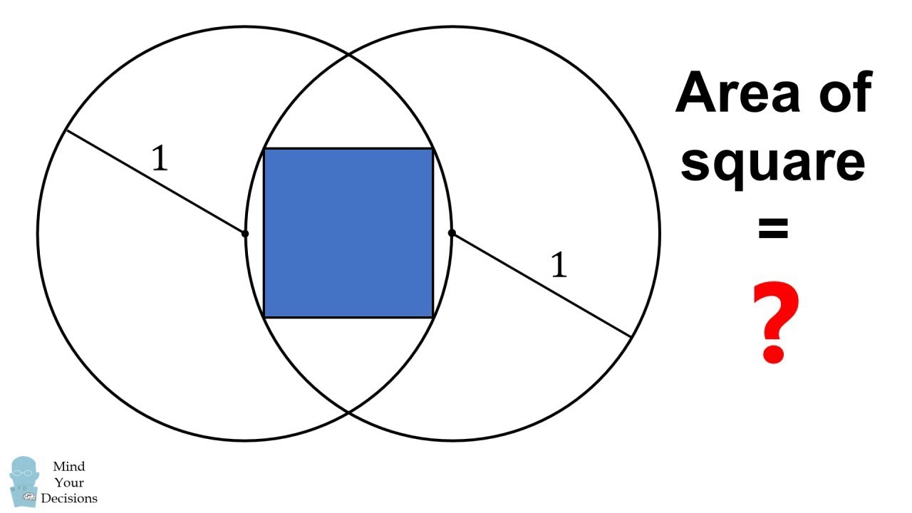 What Is The Area Square Between Two Circles YouTube What Is The Area Square Between Two Circles YouTube