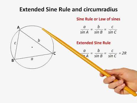 Extended sine rule and circumradius - YouTube