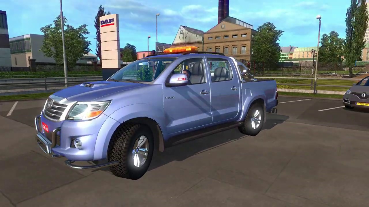 Toyota HiLux On European Road Euro Truck Simulator 2 Ets2 1.32 . - YouTube