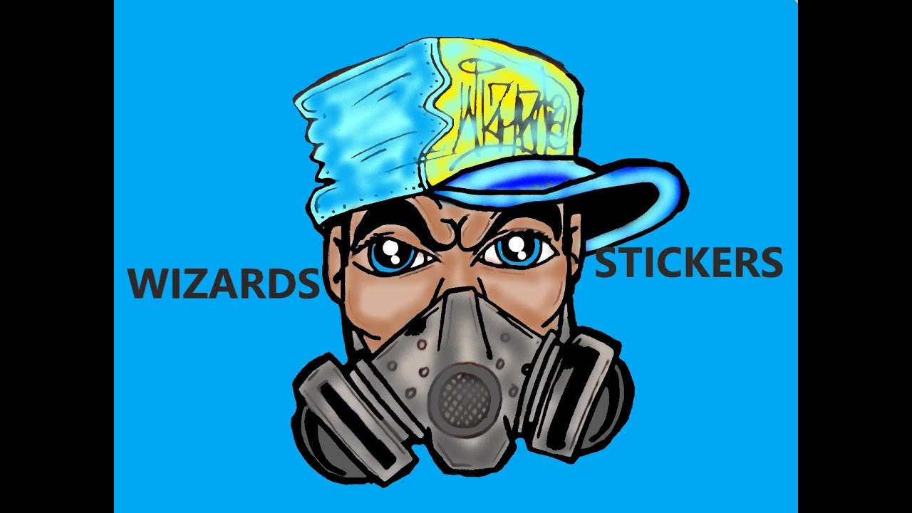 WIZARDS GRAFFITI STICKER - YouTube
