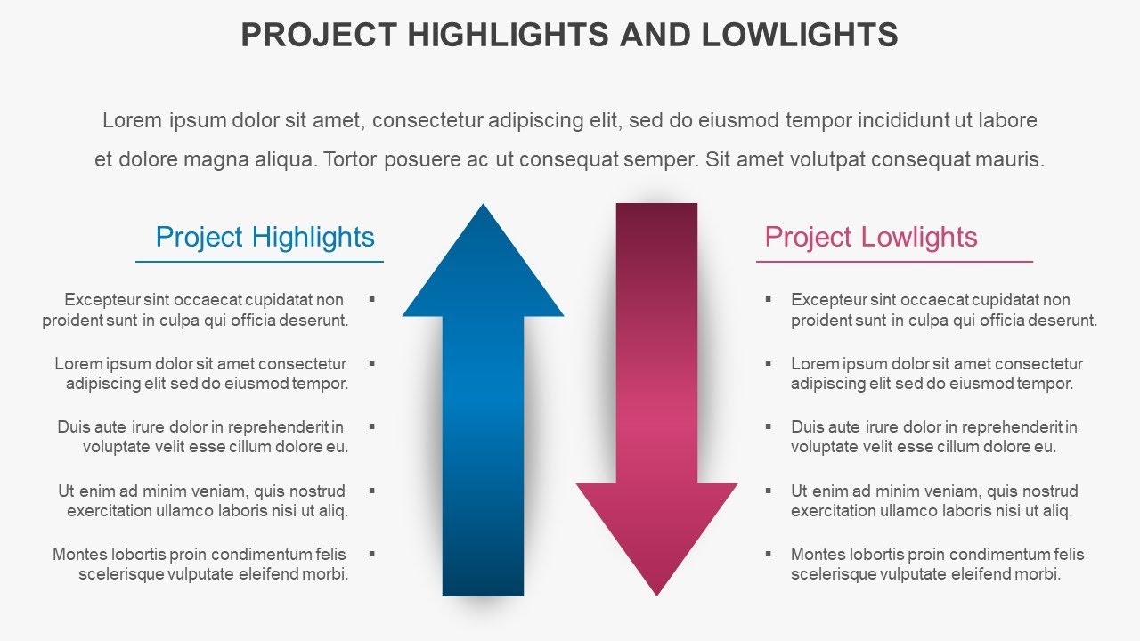 Project Highlights and Lowlights Animated PPT Slides - YouTube