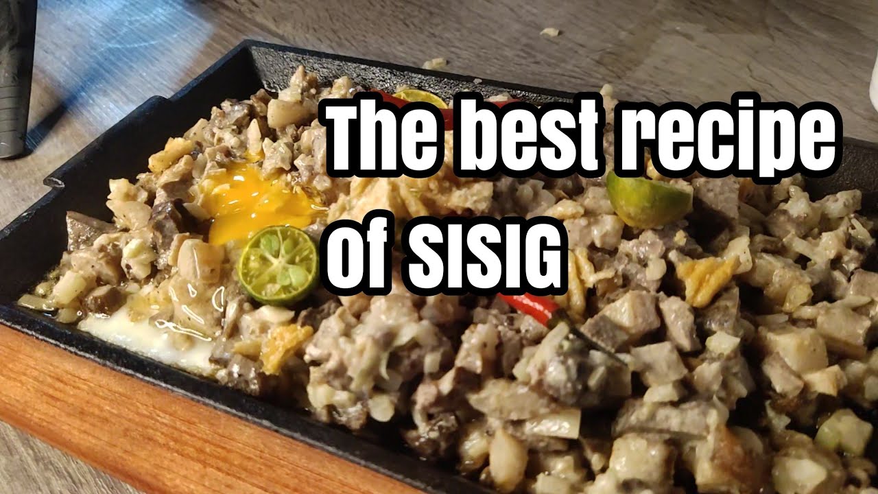sizzling SISIG at home, bakit kaya napaka sarap ng sisig? - YouTube