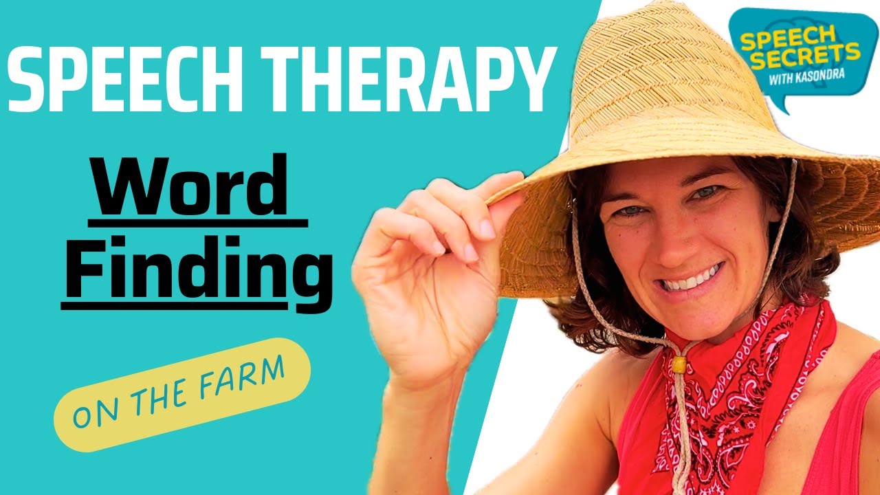 Aphasia Speech Therapy at Home: Word Finding on the Farm - YouTube