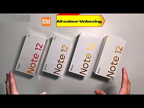 Xiaomi Redmi Note 12 All Colour Variant Unboxing | Black | White | Blue ...