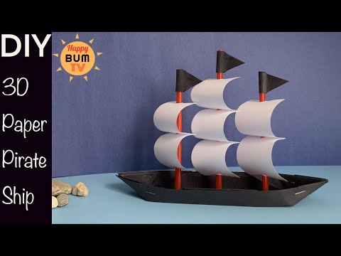 DIY PIRATE SHIP I HOW TO MAKE PAPER SHIP I DIY ORIGAMI SHIP I EASY DIY PAPER CRAFTS
