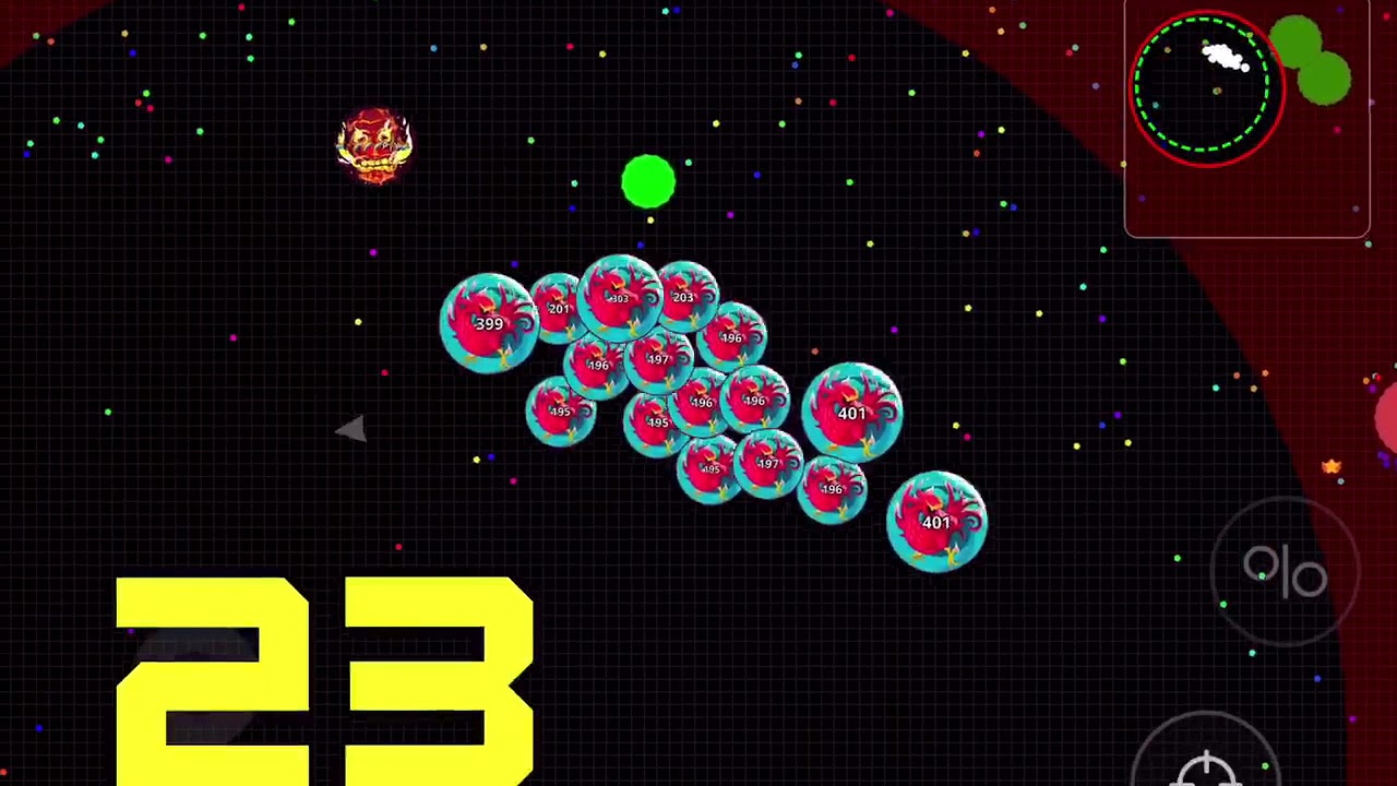 Virus eating challenge remastered at Agar.io Battle Royale - YouTube