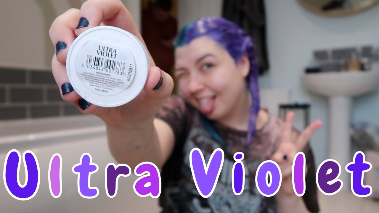 Dying My Hair PURPLE with DIRECTIONS ULTRA VIOLET - YouTube