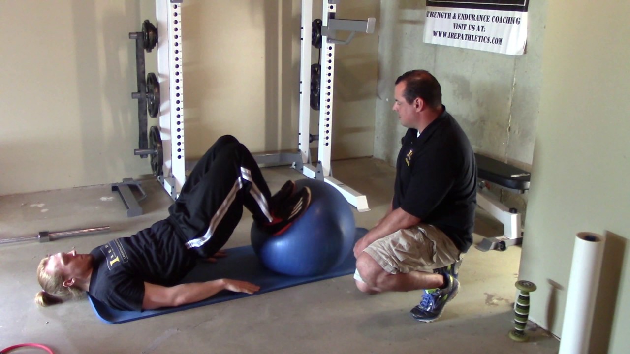 Swiss Ball Hamstring Curls - The Training Plan Source - YouTube