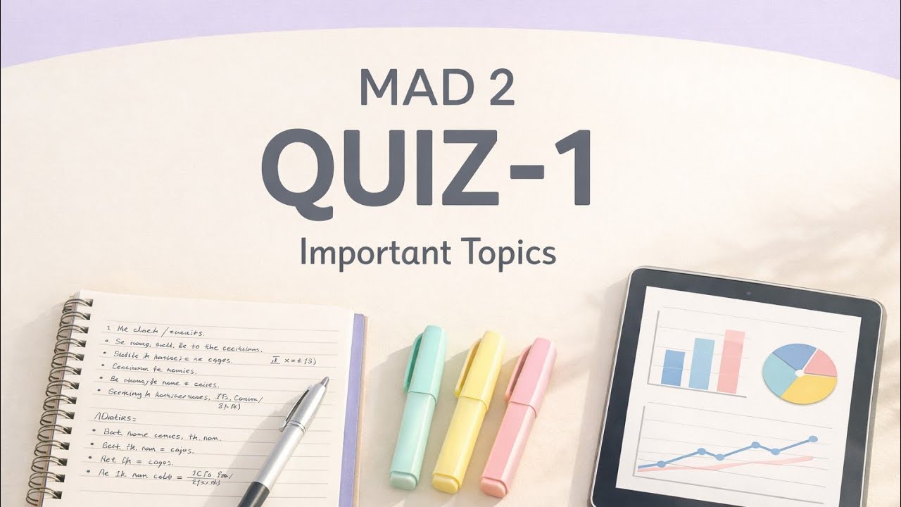 QUIZ- 1 | MAD - II | IMPORTANT TOPICS | - YouTube
