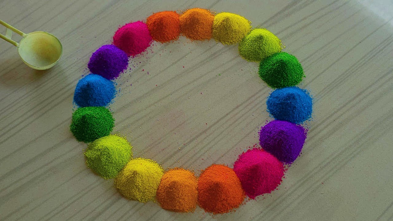 #1891 Satisfying video | Sand art | aashadhi ekadashi rangoli | Diwali ...