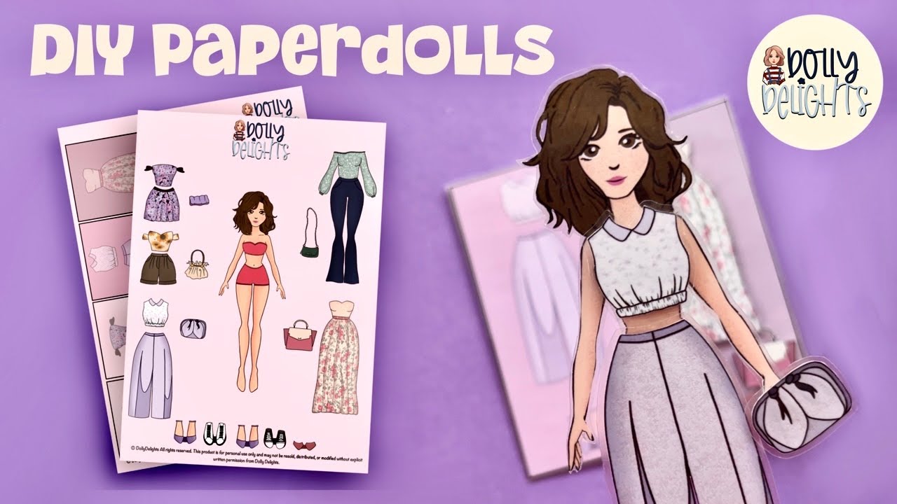 DIY Paper Doll Clothes Made Easy #crafts #papercraft #kidscraft # ...
