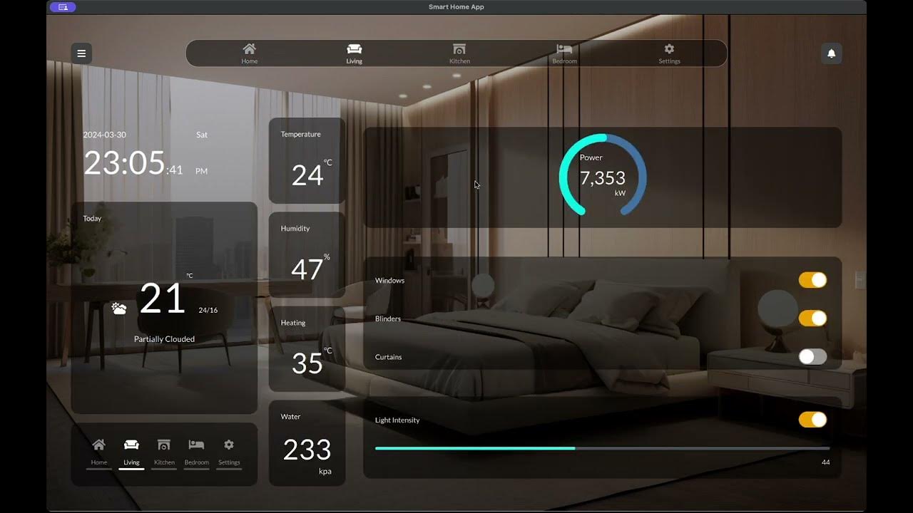 Home Automation QT QML Project #qml #qt - YouTube