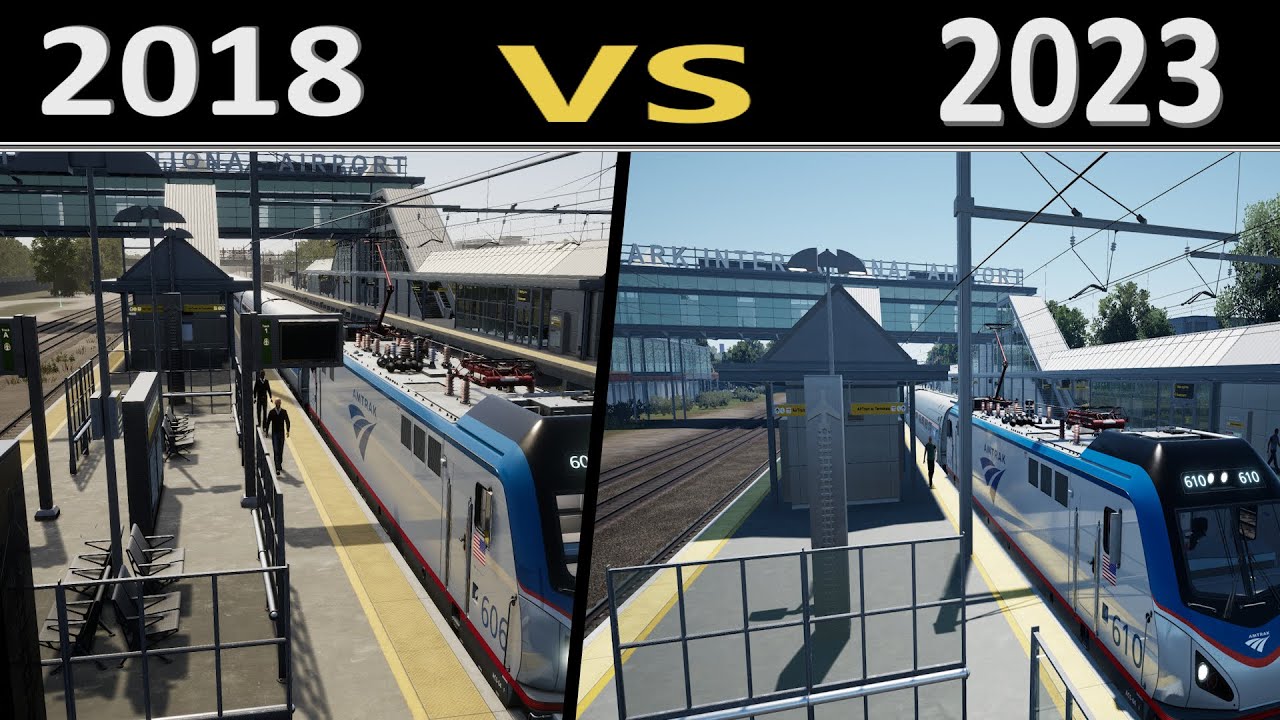 Train Sim World 4 VS TSW 2020 New York - Newark liberty Airport ...