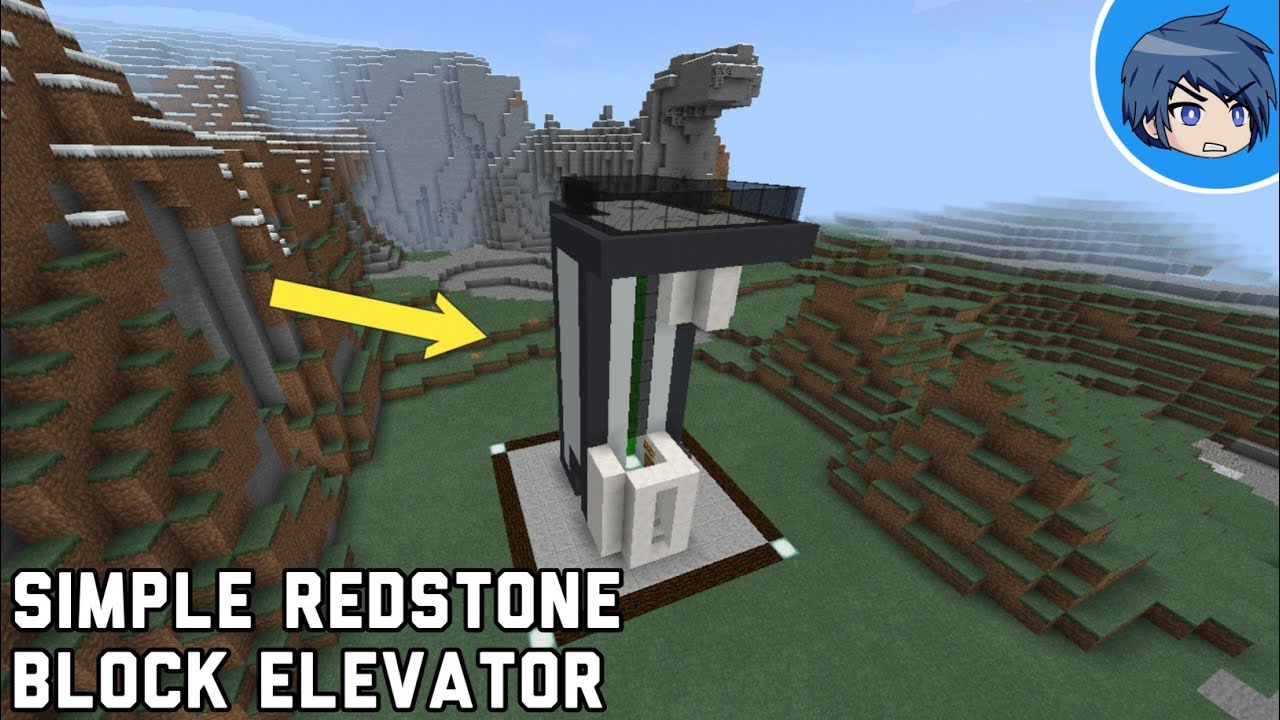 TUTORIAL BUAT SIMPLE REDSTONE BLOCK ELEVATOR 1.16+ - Redstone Tutorial ...