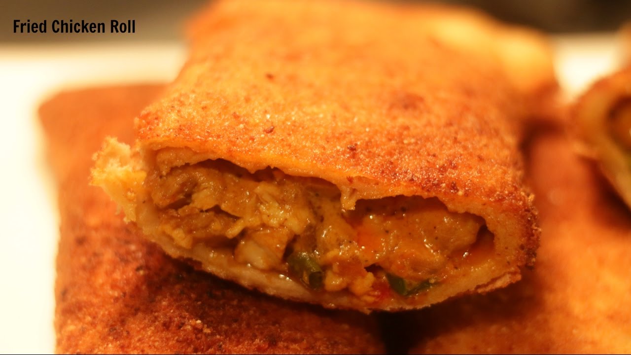 Crispy Fried Chicken Roll - YouTube