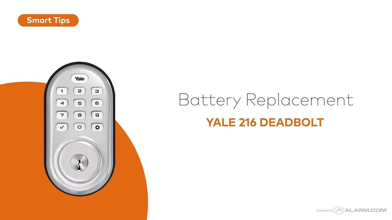 Battery Replacement for the Yale 216 Deadbolt - YouTube
