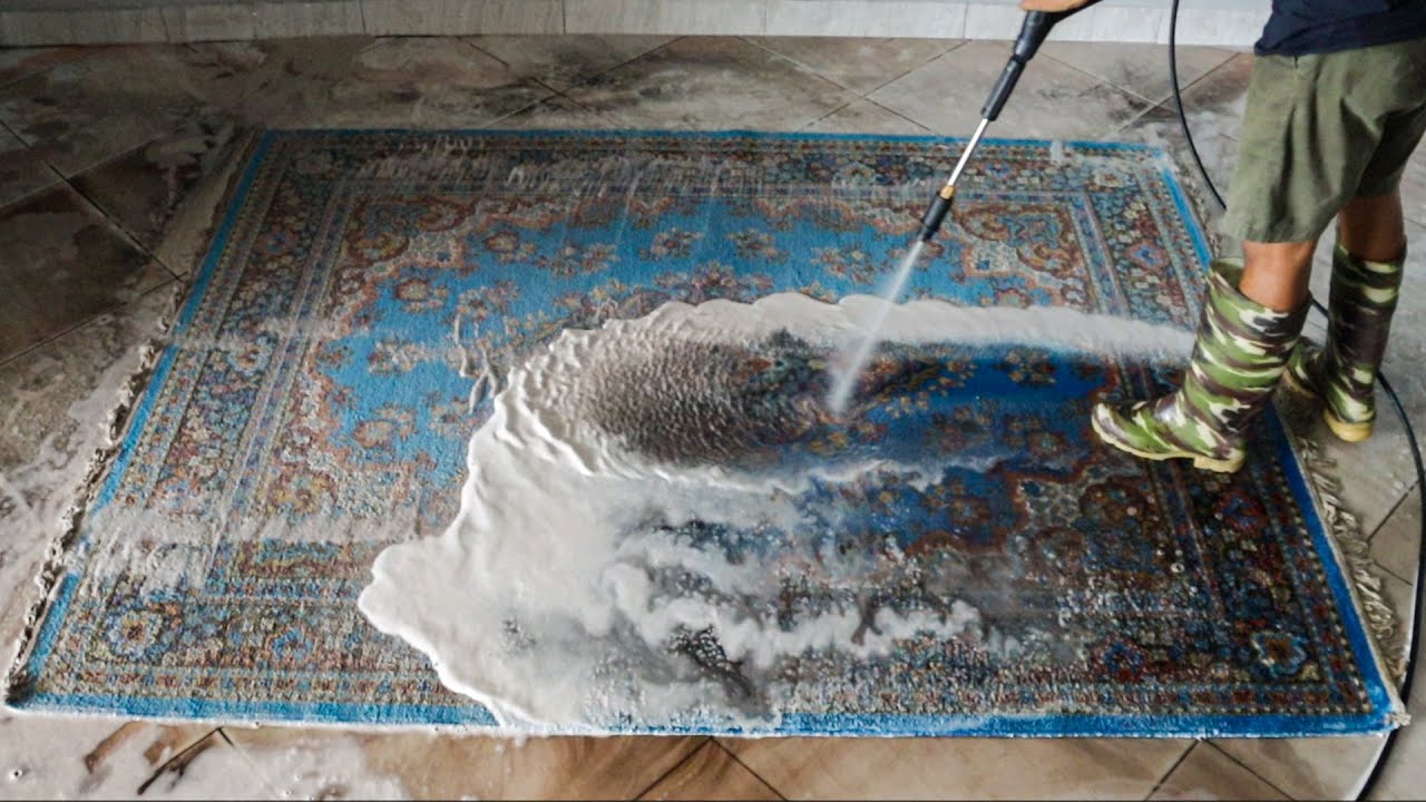Extremely Dirty Classic Pattern Carpet Got Rescued | Carpet Cleaning ...