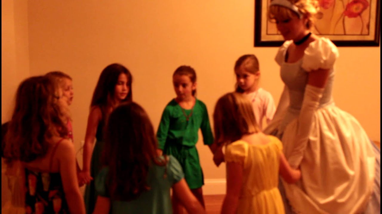 Cinderella pays a visit to Princess Elise's Royal Slumber Party - YouTube
