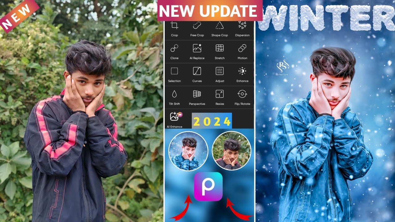 Winter Storm Photo Editing 2024 || New Update Photo Editing || Tutorial In Hindi - YouTube