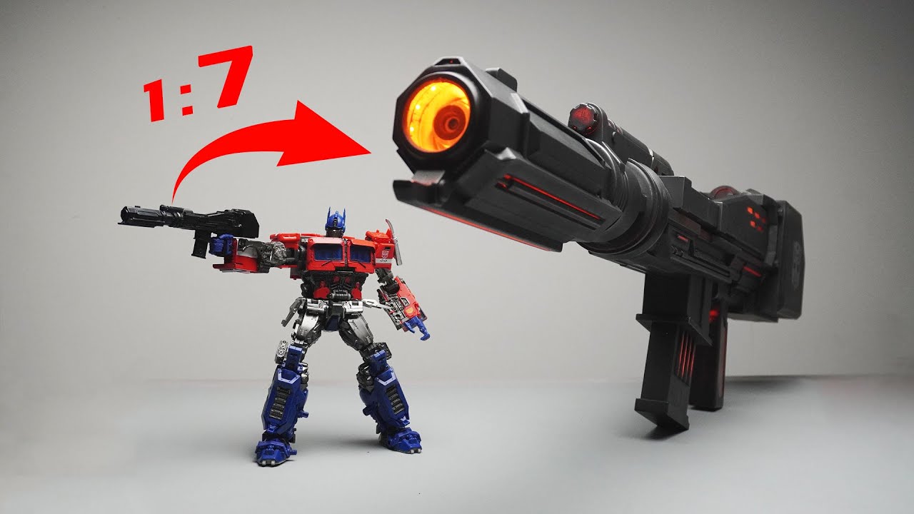 Give Optimus Prime a laser cannon with a 7x magnification - YouTube