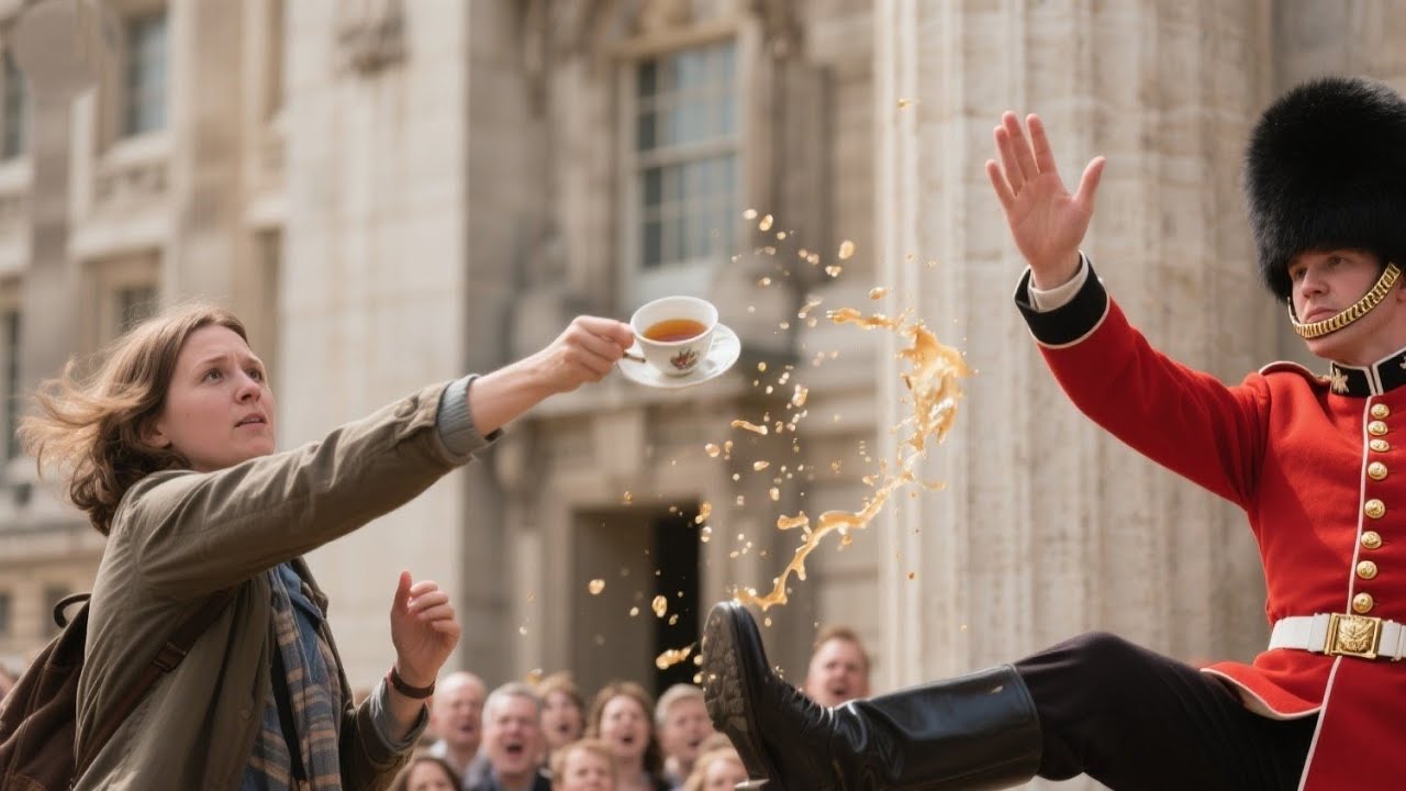 Tourist Hurls Tea at Royal Guard — His Swift Reaction Sparks Public ...