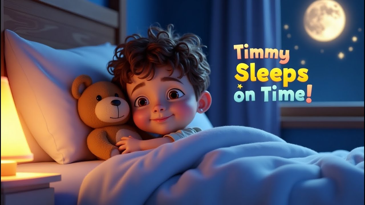 Timmy the Boy Sleeps on Time 💤 | Bedtime Story for Kids | Learn Healthy ...