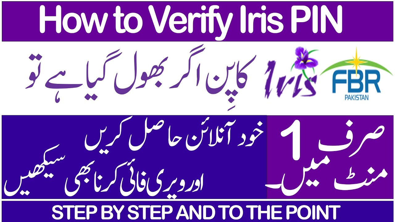 How to get Iris pin | Reset iris pin | Pin code must be verified before ...