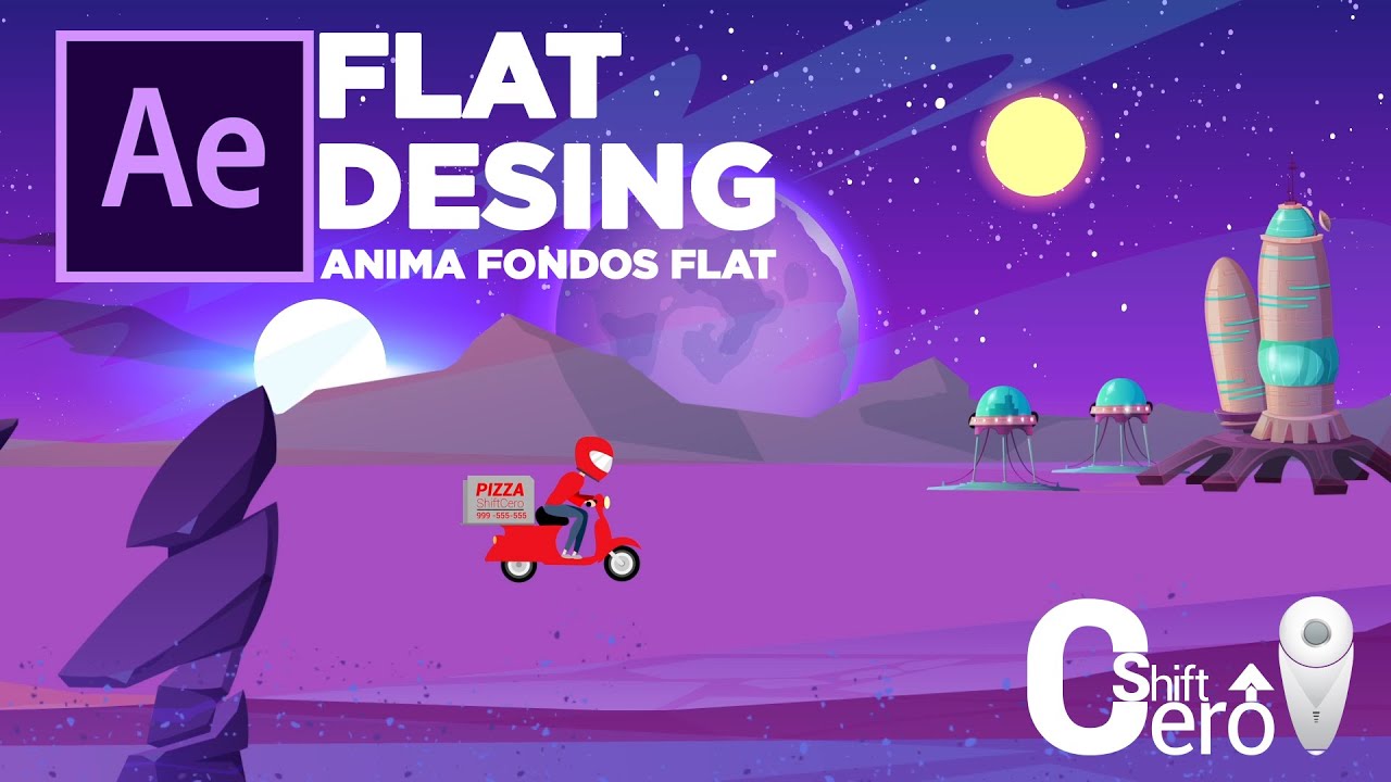 ANIMACIONES en 2d "Flat Desing" - After Effects Tutorial 🌌 - YouTube