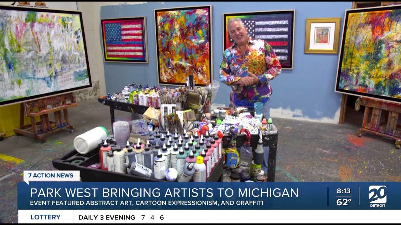 Tim Yanke Brings His Abstract Art to Park West Gallery - YouTube