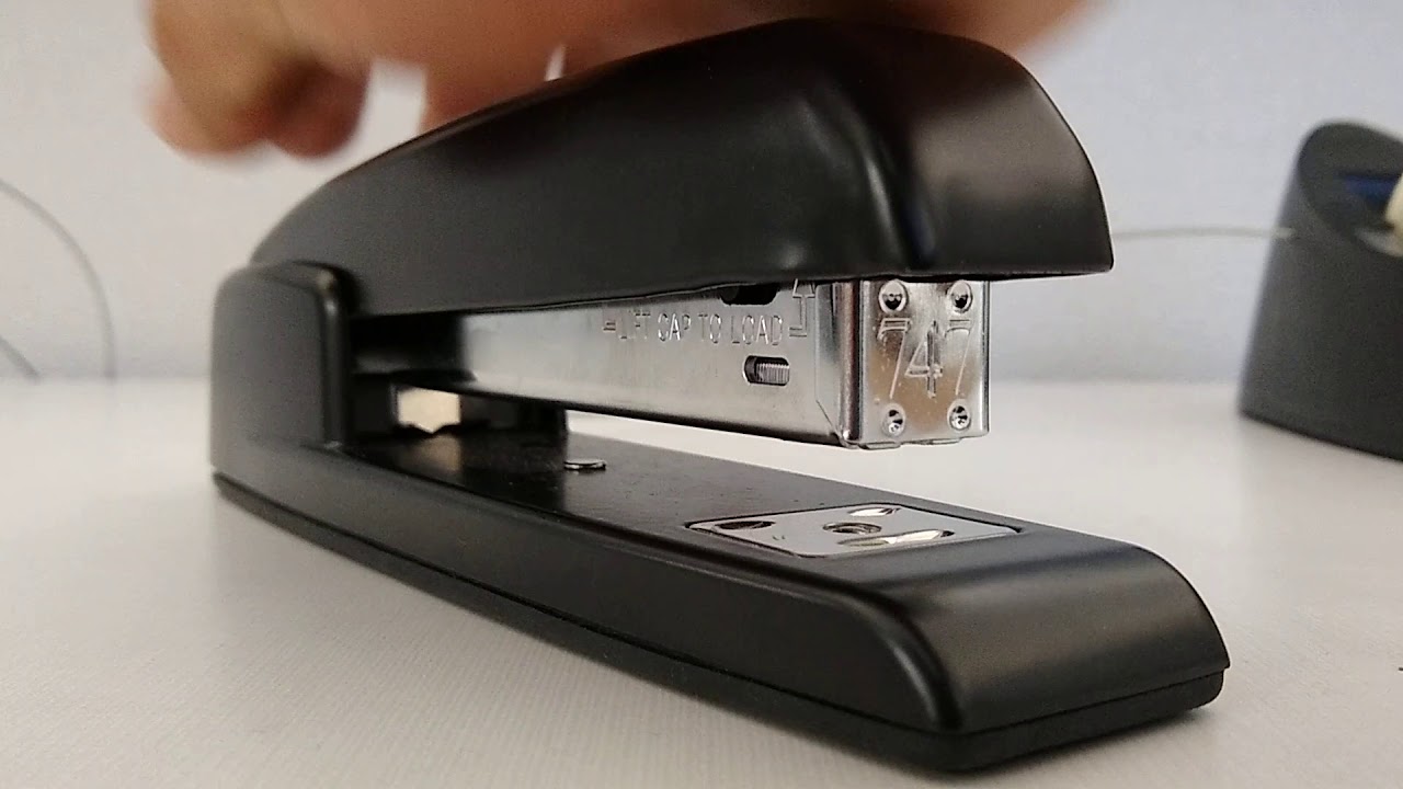 What sound does a stapler make - YouTube