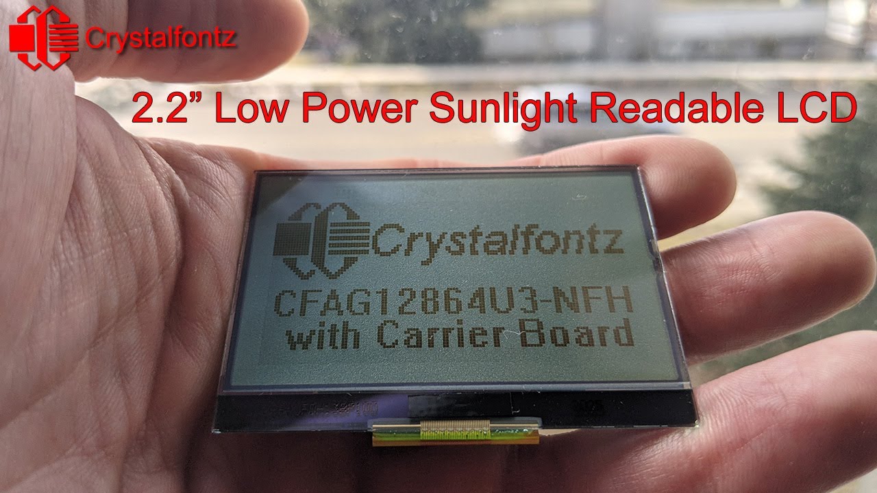 2.2" Low Power + Sunlight Readable LCD Module - YouTube