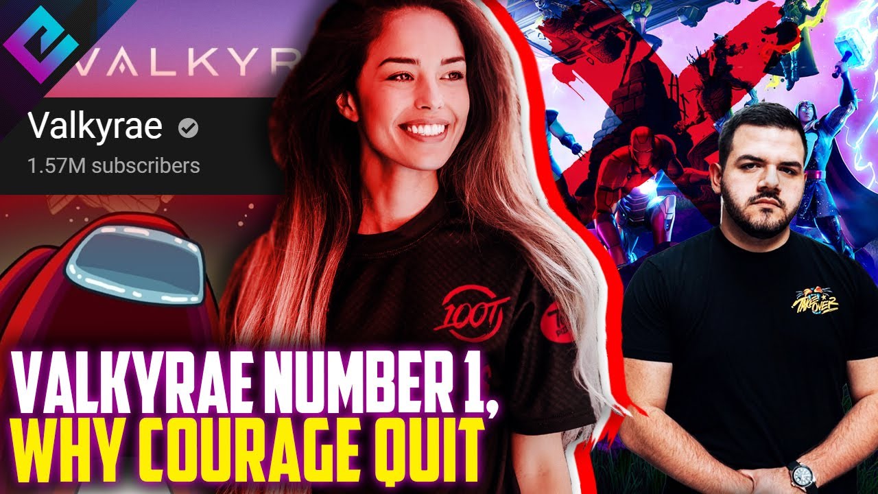 100T Valkyrae #1 Female Streamer, Why Courage Quit Fortnite - YouTube