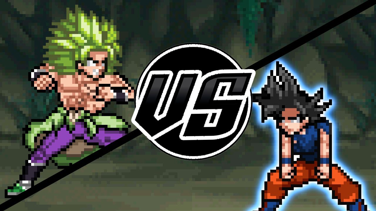 Goku UI VS Broly LSSJ | Sprite Animation - YouTube