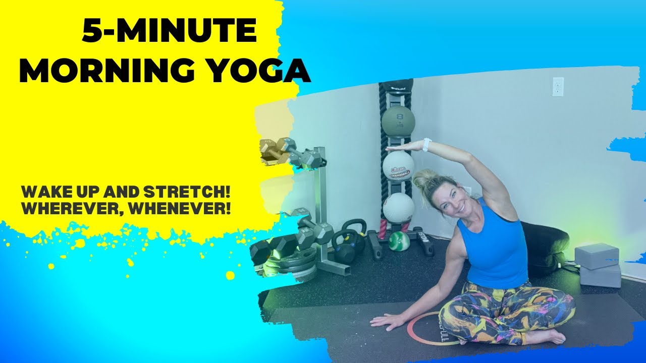 5-Minute Gentle Morning Yoga - YouTube