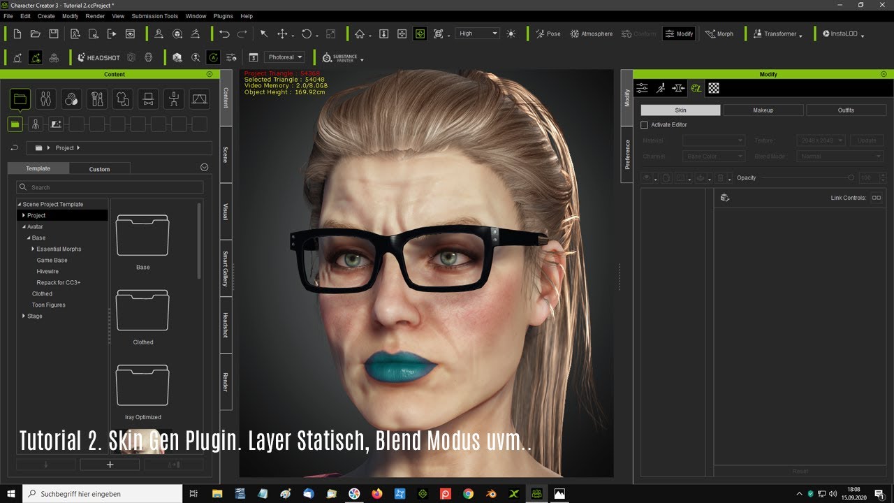 Tutorial 2. Skin Gen Plugin. Layer Statisch, Blend Modus uvm... - YouTube