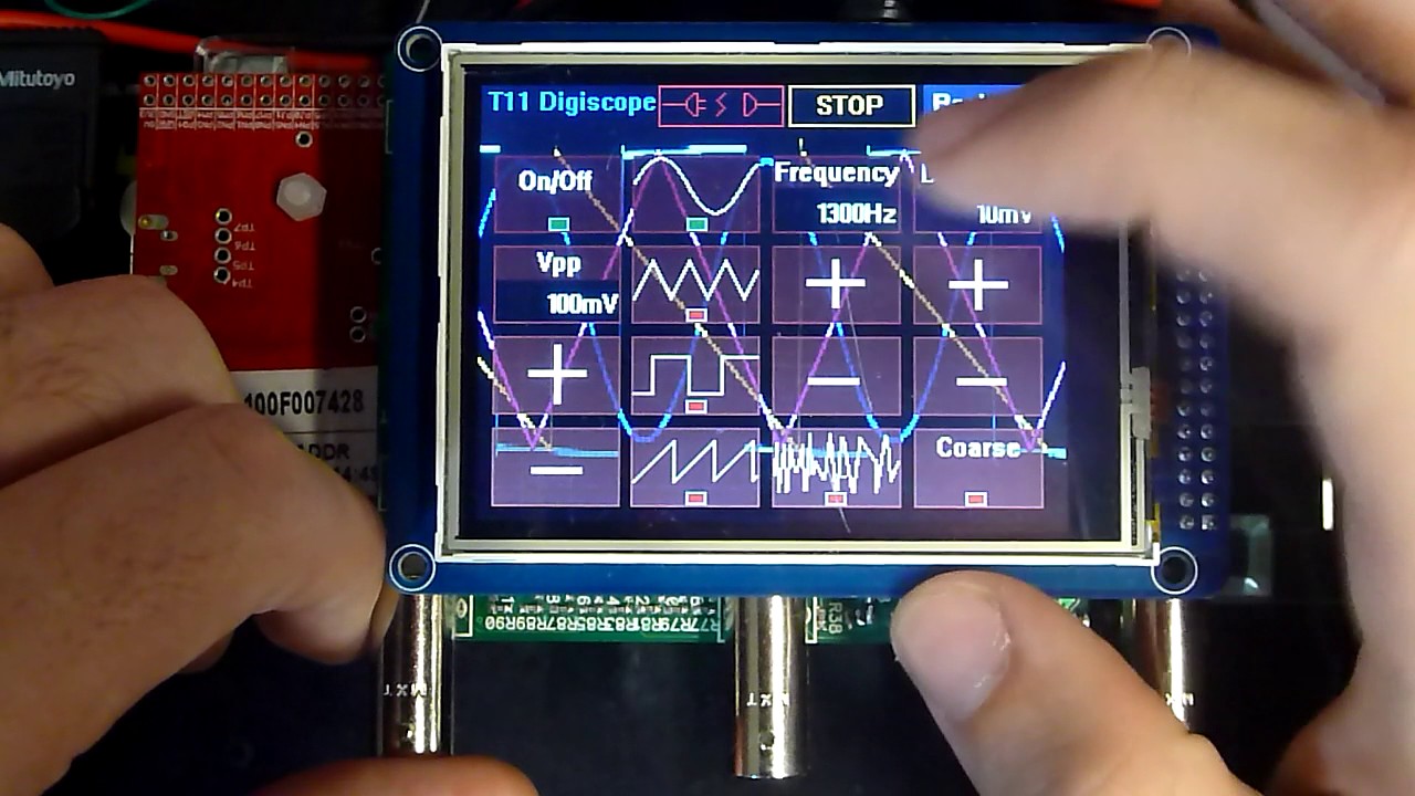 Two channel digital oscilloscope student project - T11 Digiscope - YouTube