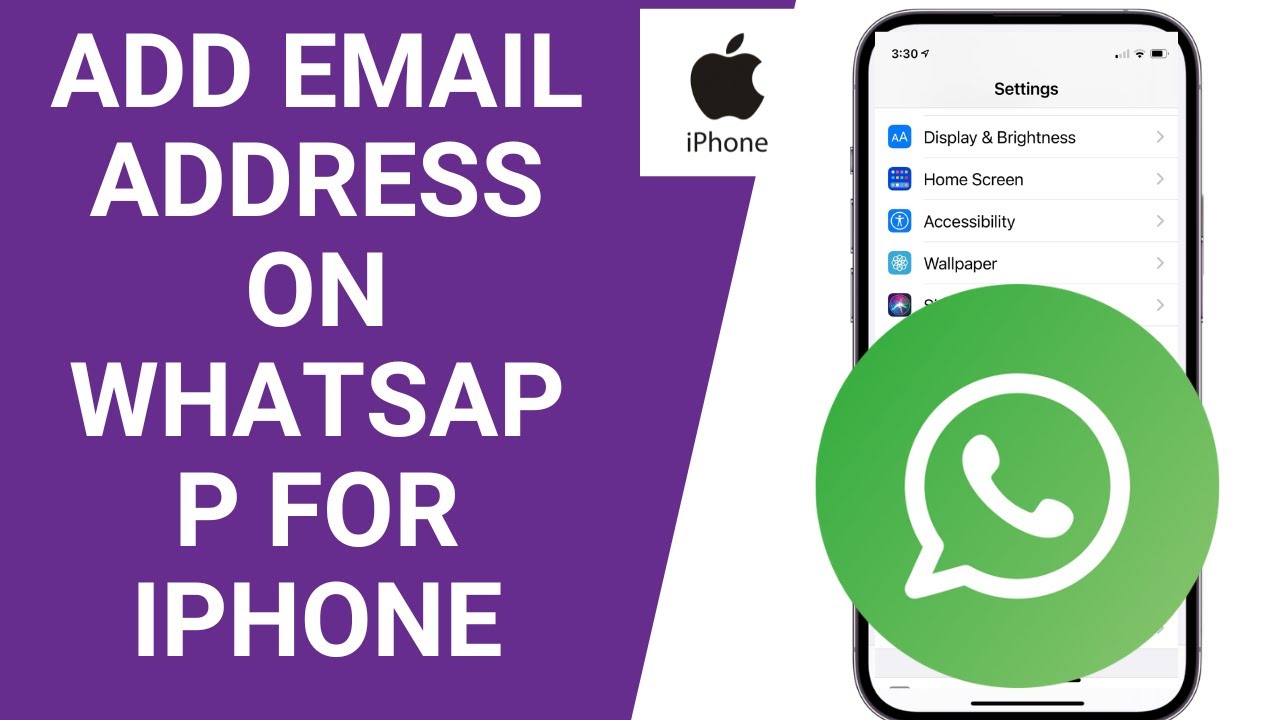 How To Add email Address On WhatsApp For iPhone - YouTube