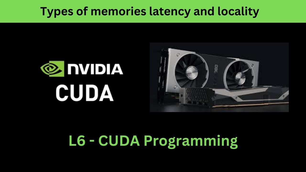 L6 Types of GPU memories, latency and locality #cuda #gpucomputing # ...