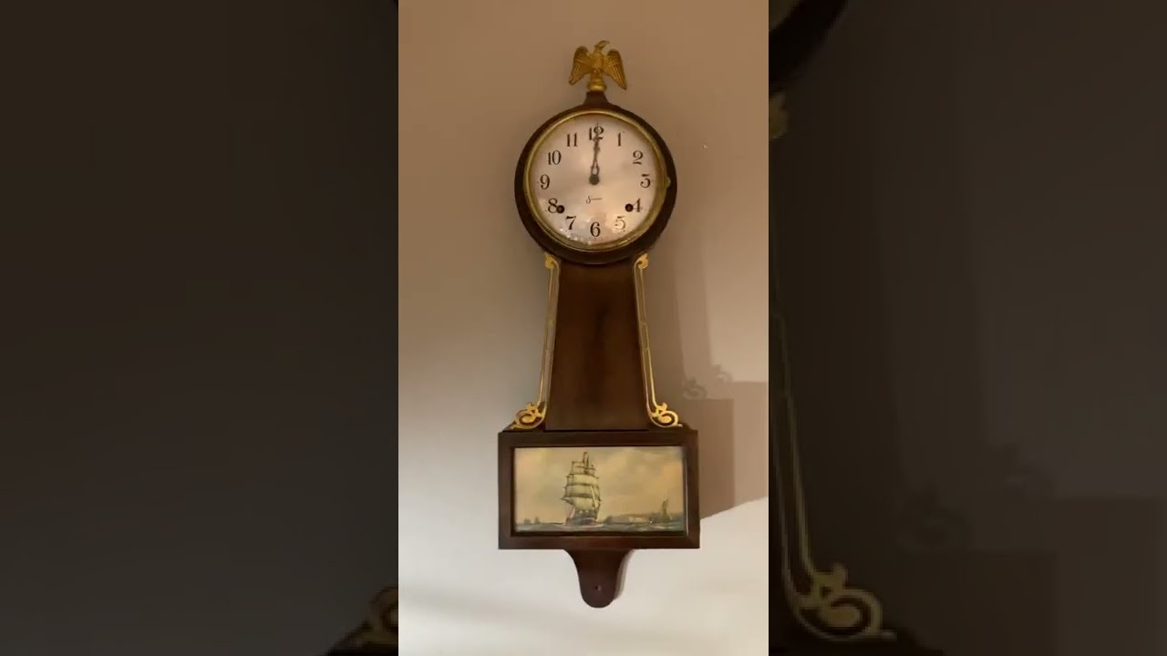 (Sold) Sessions “Bim-Bam” Striking Banjo Wall Clock - YouTube