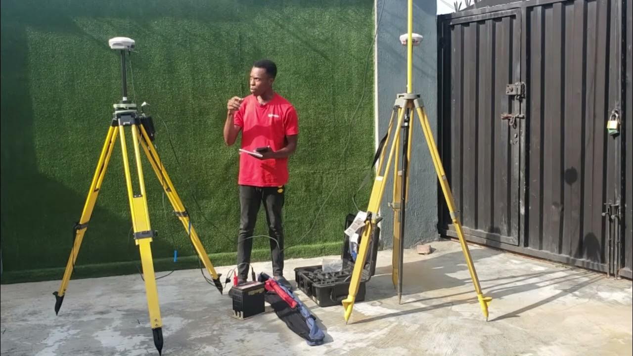GNSS TUTORIAL - EXTERNAL RADIO MODE BASE AND ROVER SET UP - YouTube