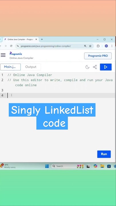 code for Singly linkedlist #linkedlist #java #javaprogramming #singlylinkedlist - YouTube