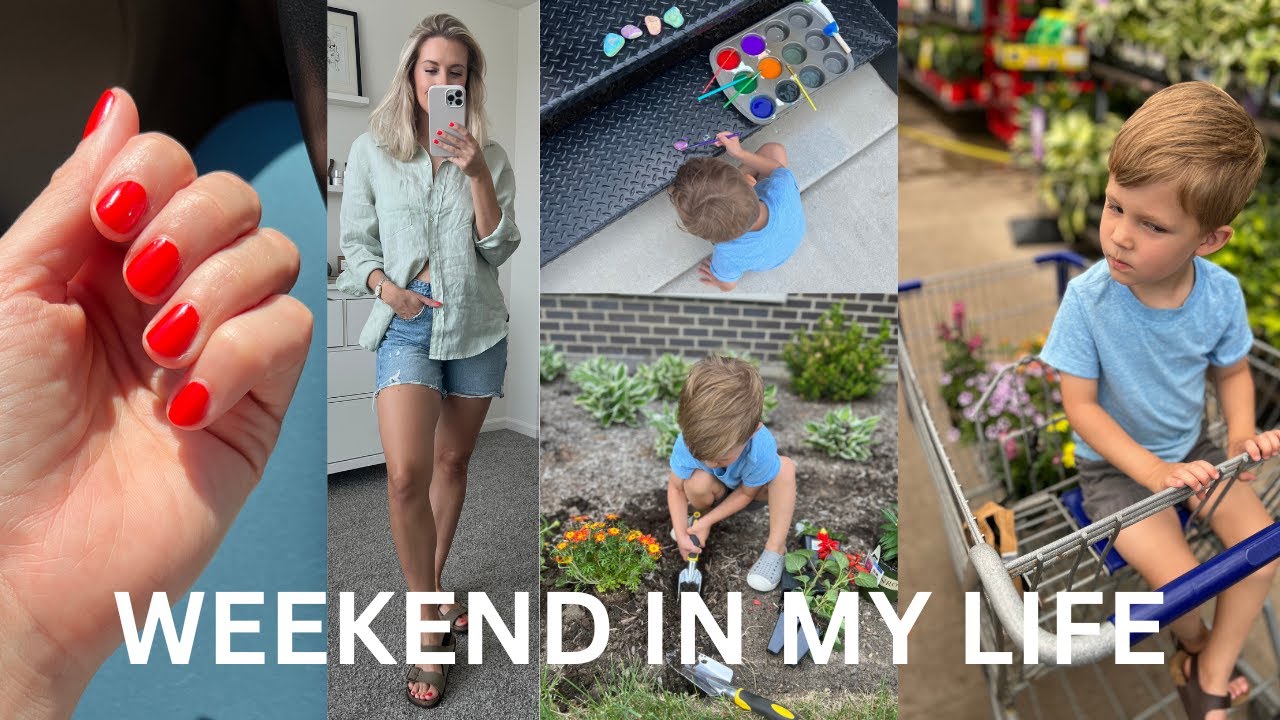 Weekend in my life | Make Pizza with us | Gardening & Weekend fun - YouTube