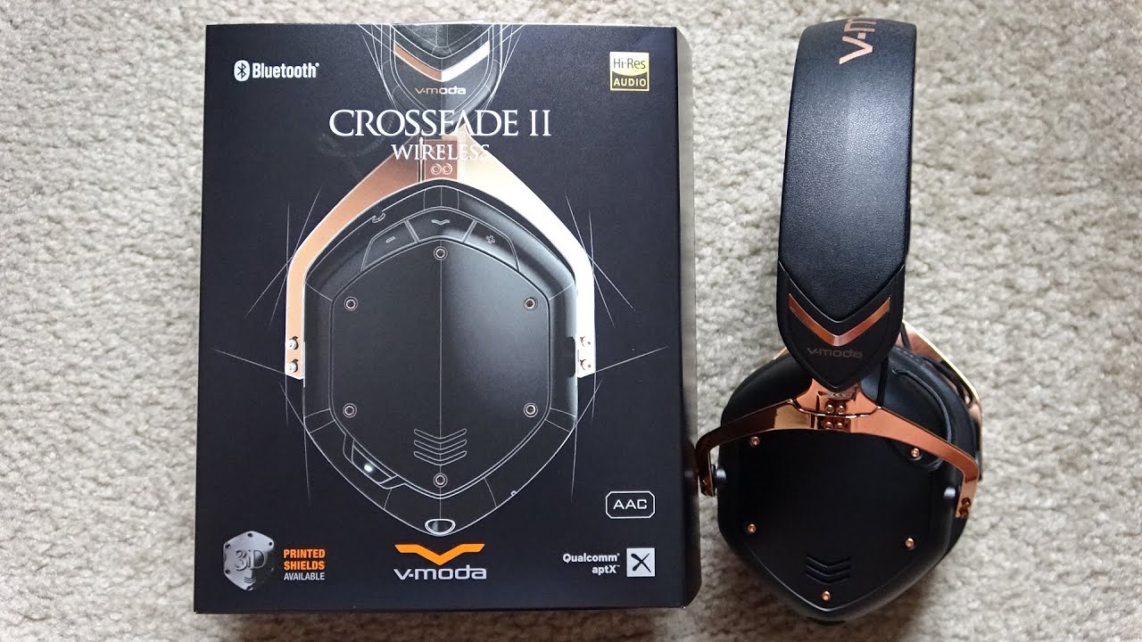 v-moda crossfade 2 wireless codex edition headphone unboxing (rose gold ...