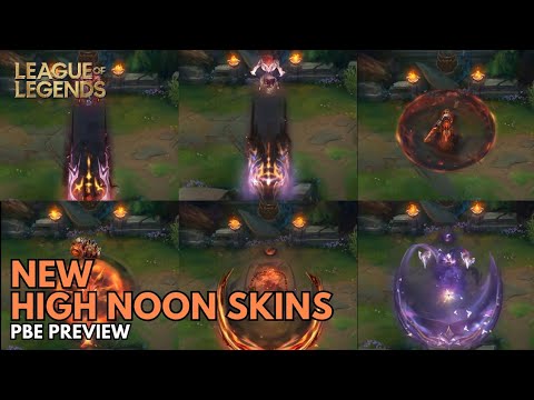 New High Noon Skins | PBE Preview - YouTube